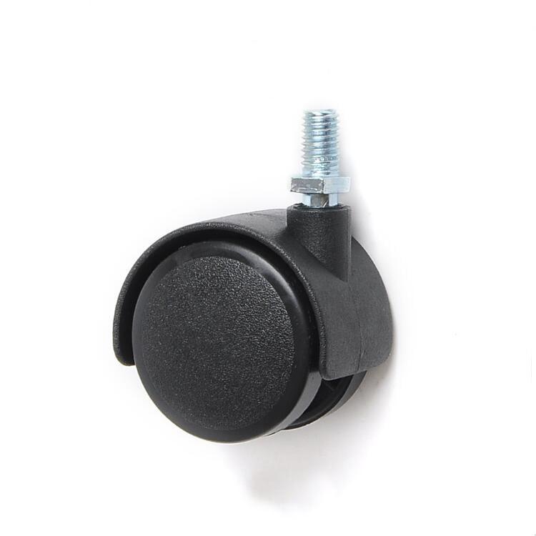 30mm Caster Wheel 30 Lbs Nylon M8 Threaded Stem